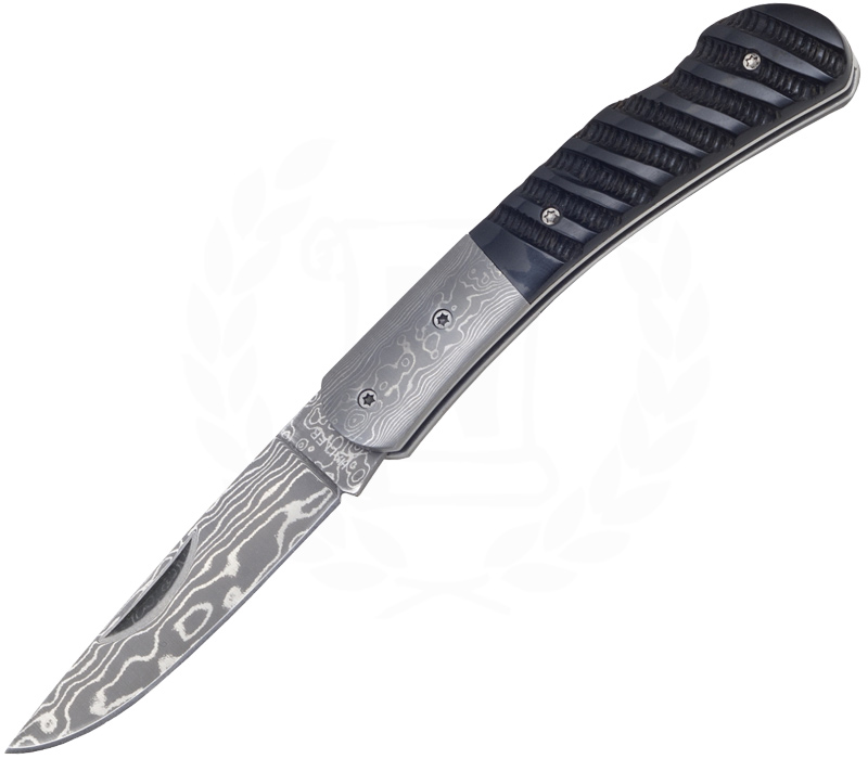 Haller Damastmesser Büffelhorn, Gentleman-Messer | Messerworld
