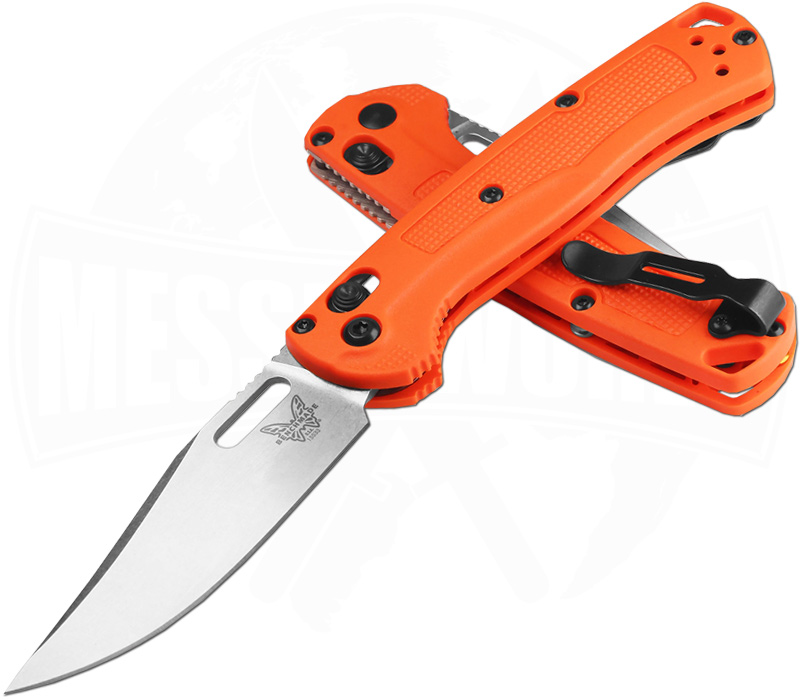 Benchmade Mini Taggedout Orange 15533 - One Hand Knife | Messerworld.en